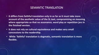 Types of translation | PPTX