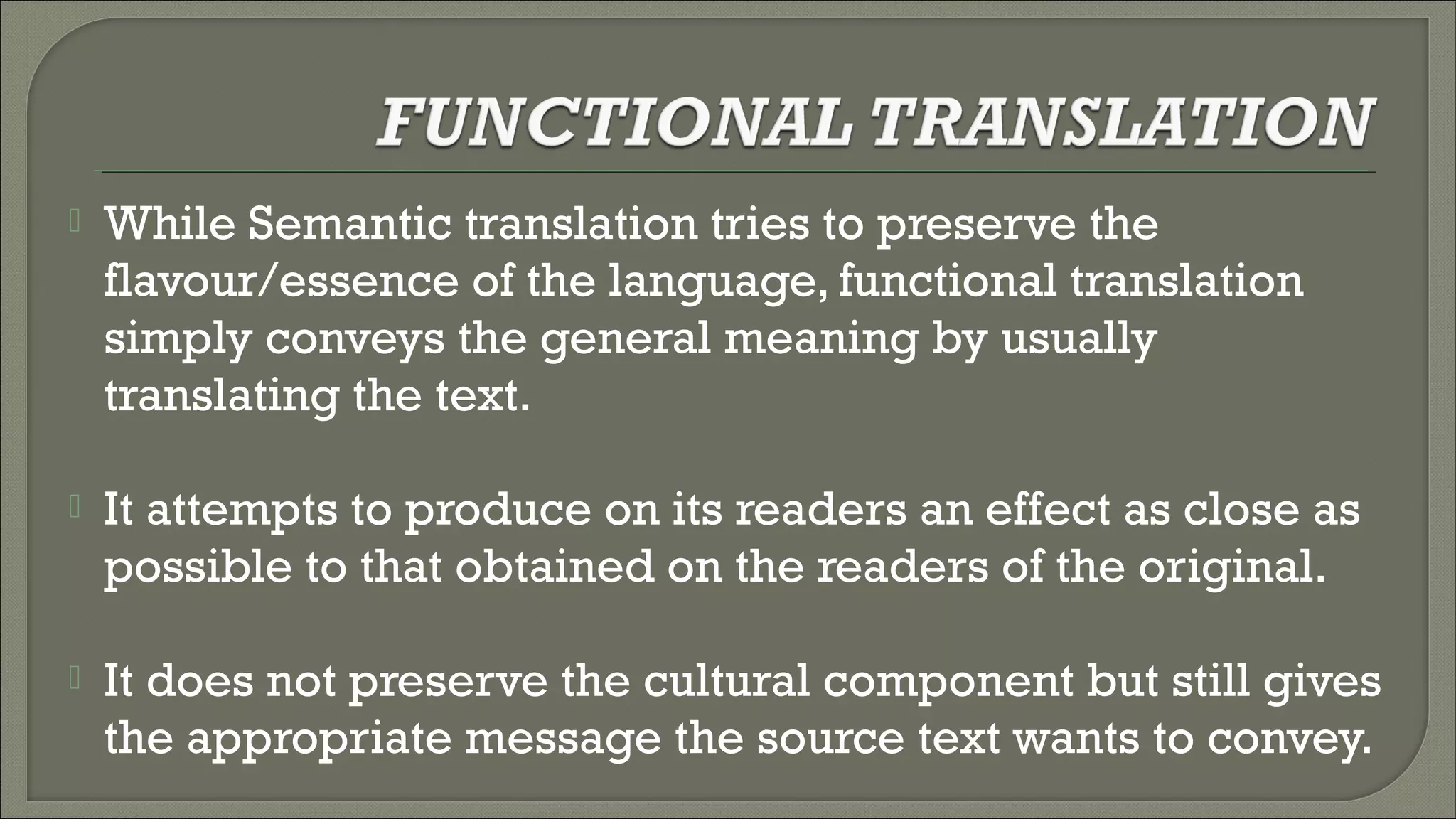 Types of translation | PPT