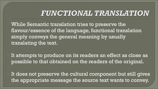 Types of translation | PPT