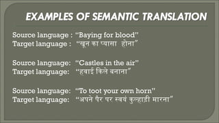Types of translation | PPT