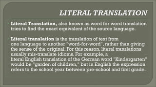 Types of translation | PPT