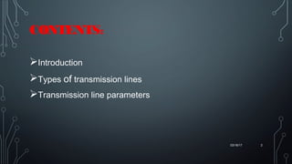 Types of transmission lines | PPT