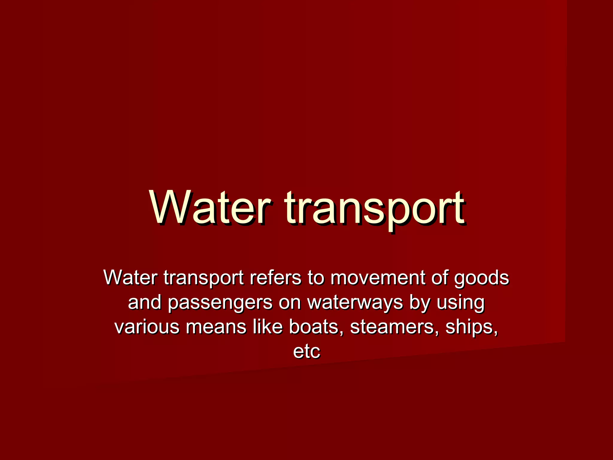 Types of transportation | PPT