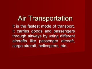 Types of transportation | PPT