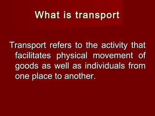 Types of transportation | PPT