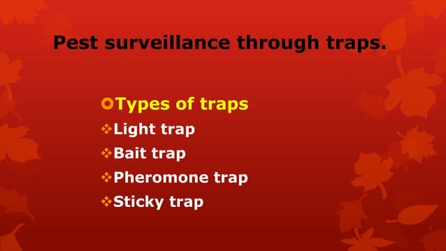 Types of trap | PPTX