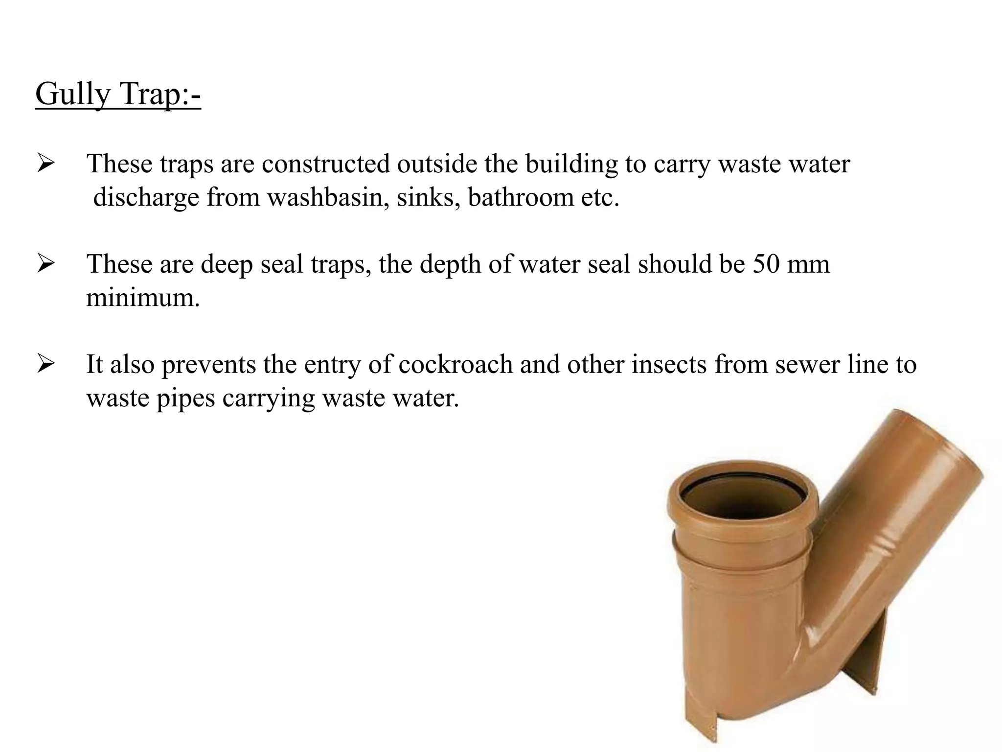 Types of traps used in house plumbing | PPTX