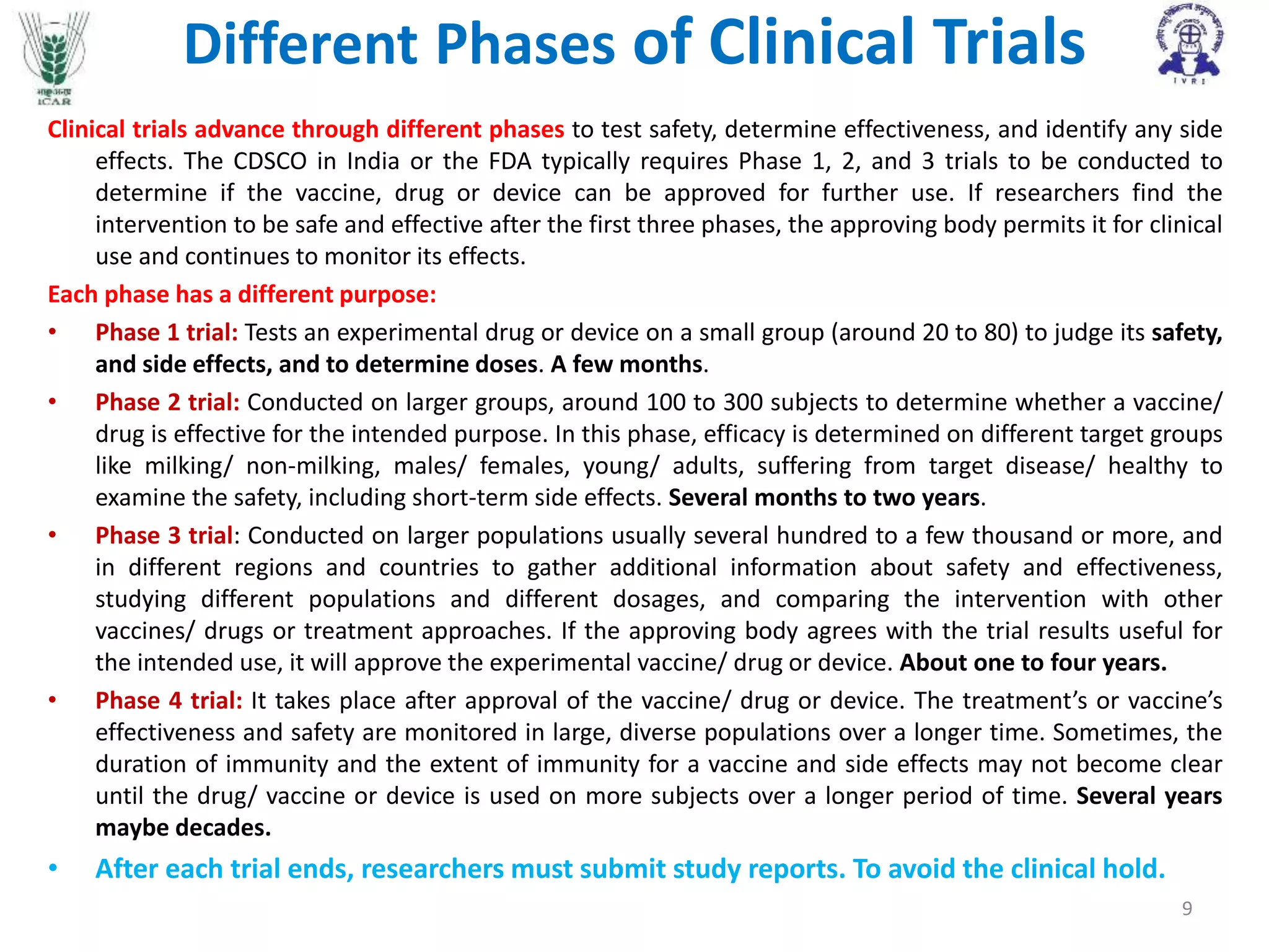 Types of Trials in Medicine, vaccine efficacy or effectiveness trials ...