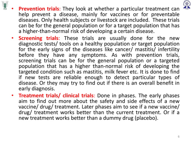 Types of Trials in Medicine, vaccine efficacy or effectiveness trials ...