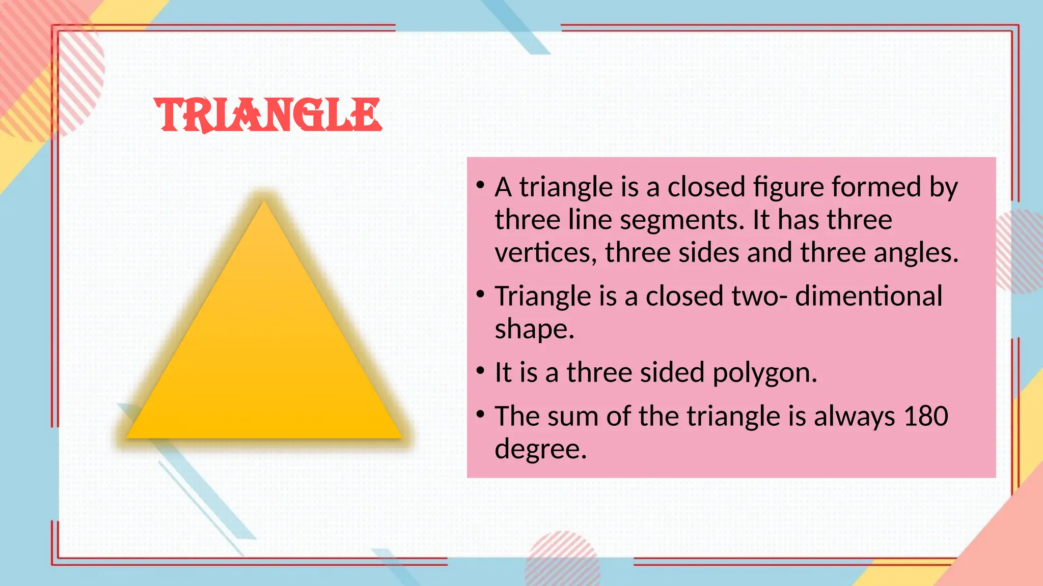 types of triangle based on their sides and angles. | PPTX