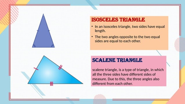 types of triangle based on their sides and angles. | PPTX | Geography ...