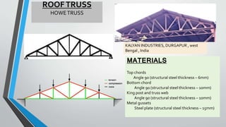 TYPES OF TRUSS | ARCHITECTURAL CONSTRUCTION | PPT