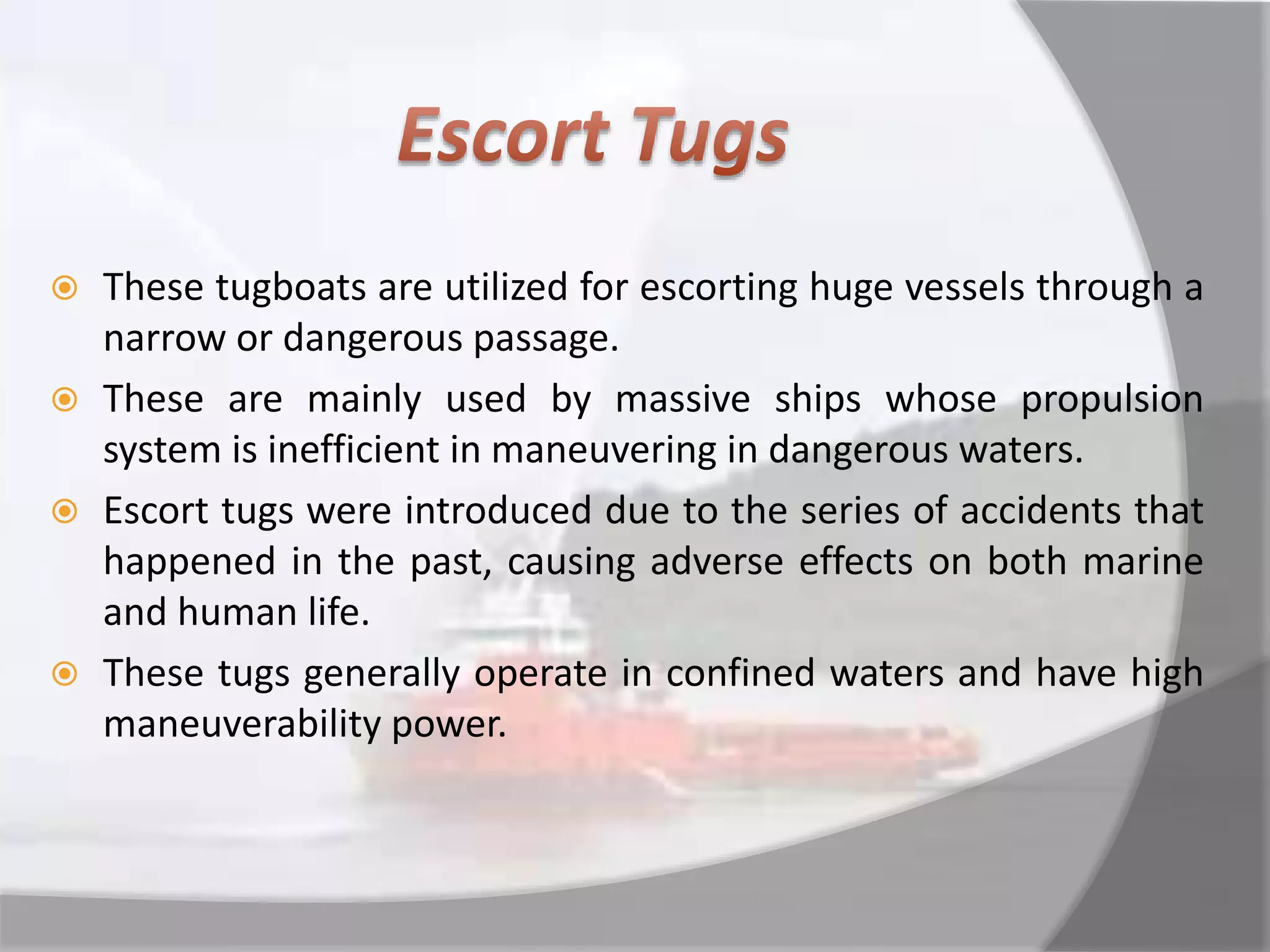 Types of Tugboats and Their Uses | PPTX