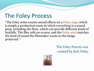 Types of tv and film sound | PPT