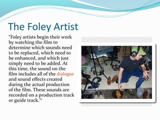 Types of tv and film sound | PPT