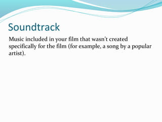 Types of tv and film sound | PPT