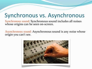 Types of tv and film sound | PPT