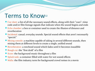 Types of tv and film sound | PPT