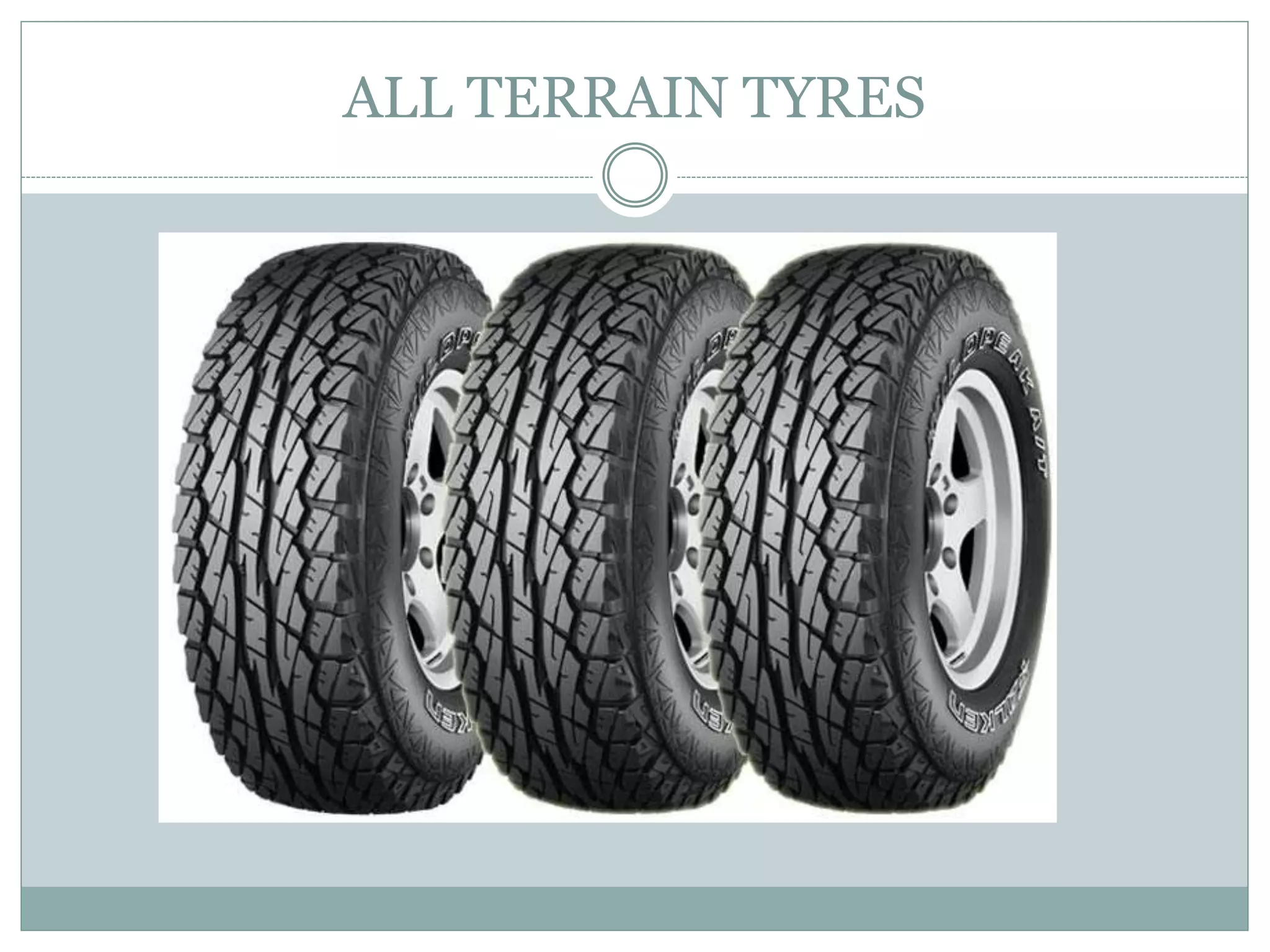 Types of tyres | PPTX