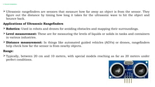 Types of Ultrasonic Sensors and their uses | PPTX
