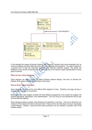 Types of UML diagrams | PDF