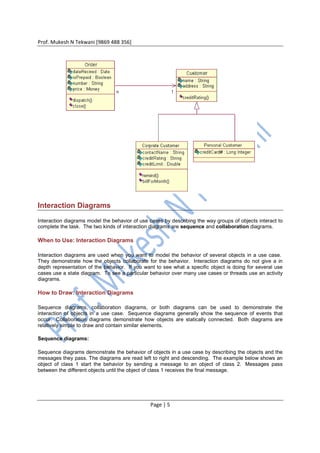 Types of UML diagrams | PDF