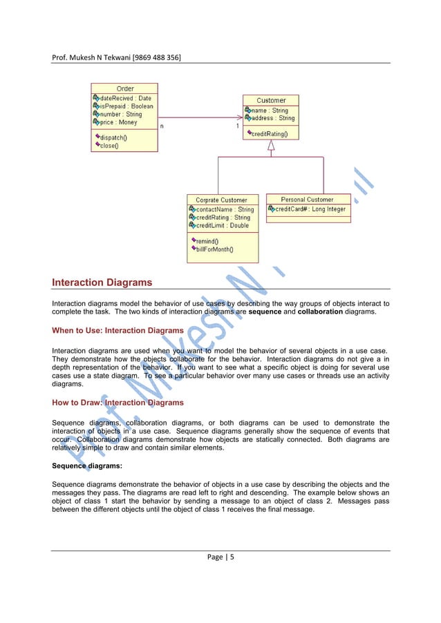 Types of UML diagrams | PDF