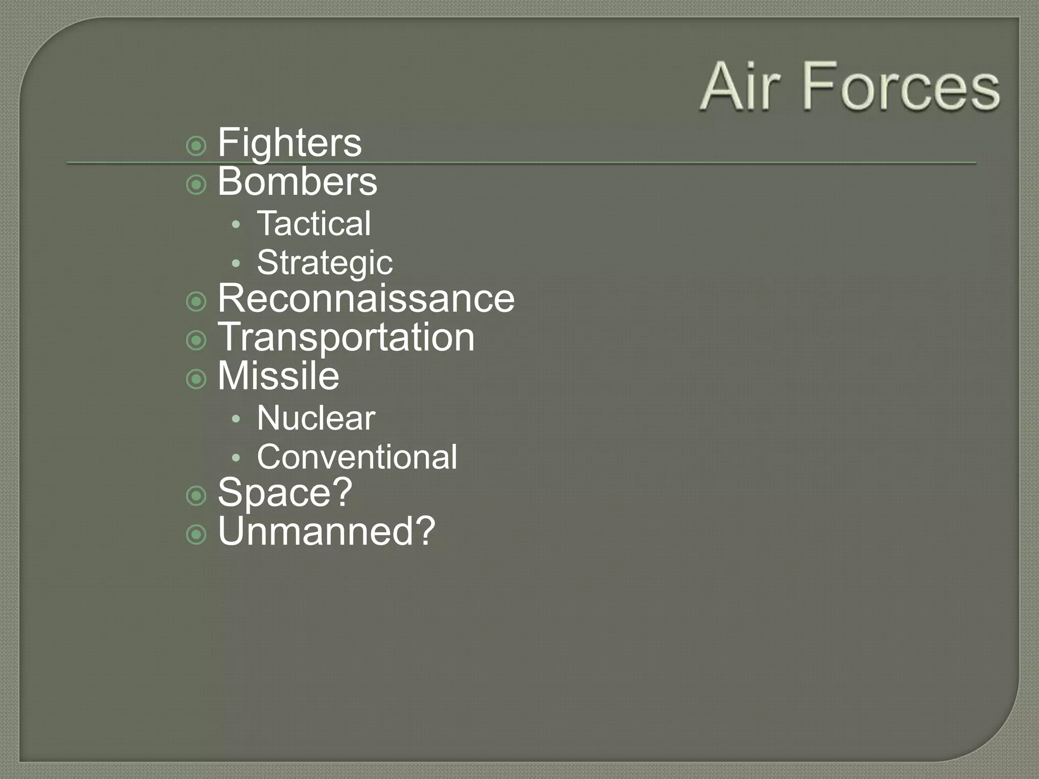 Modern Military Forces notes | PPTX
