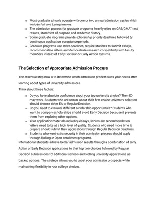 types of university admissions for indian student | PDF