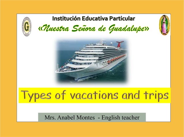 Types of vacations and trips | PPT