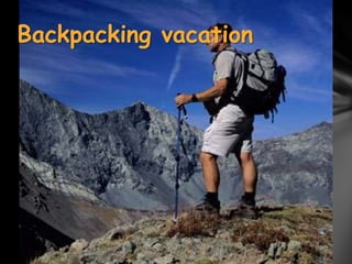 Types of vacations and trips | PPTX
