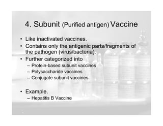 Types of vaccines | PDF