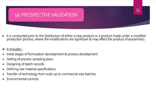 Pharmaceutical validation & it's types | PPTX