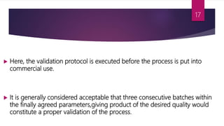 Pharmaceutical validation & it's types | PPTX