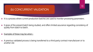 Pharmaceutical validation & it's types | PPTX