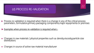 Pharmaceutical validation & it's types | PPTX