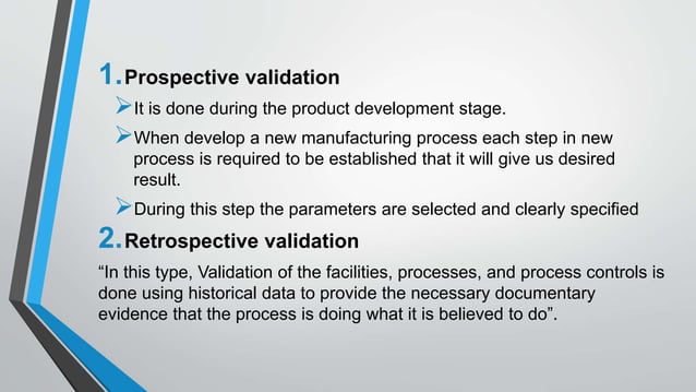 Types of Validation & its Aspects PPT.pptx | Chemistry | Science