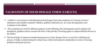 Types of validation & validation of specific dosage.pptx