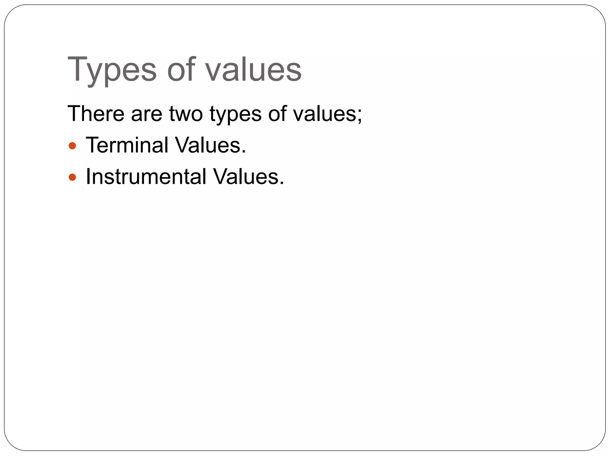 Types of value | PPTX