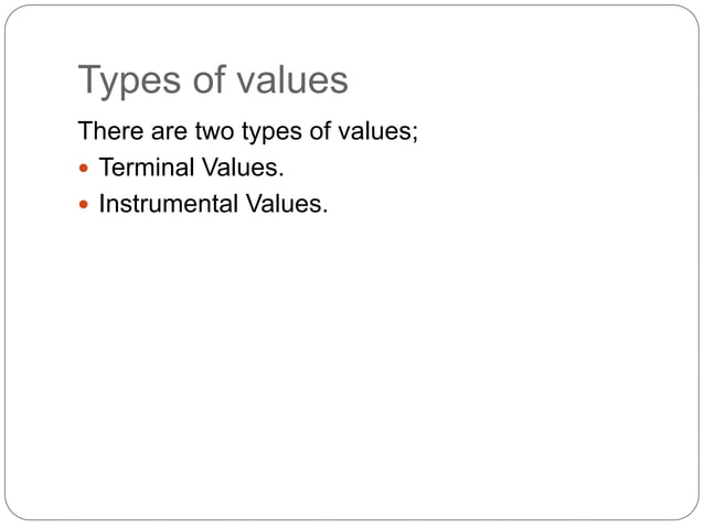 Types of value | PPTX