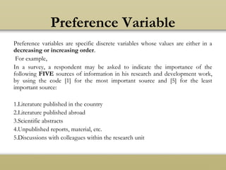 Types of variables-Advance Research Methodology | PPT