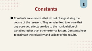 variables and statistics and vs relationship of variables types | PPTX