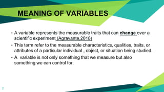 types of variables.ppt a research presen | PPT | Free Download