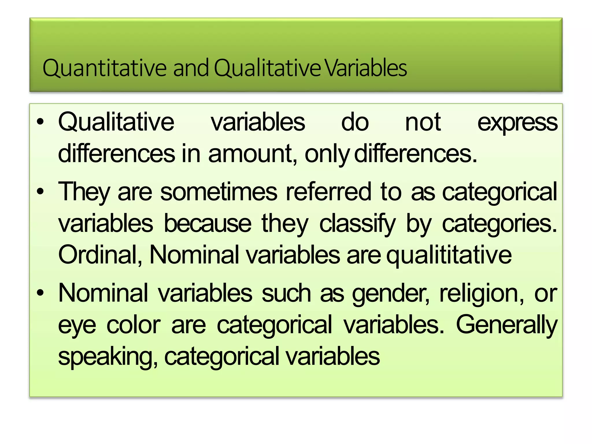 Types of variables in research | PPTX | Education