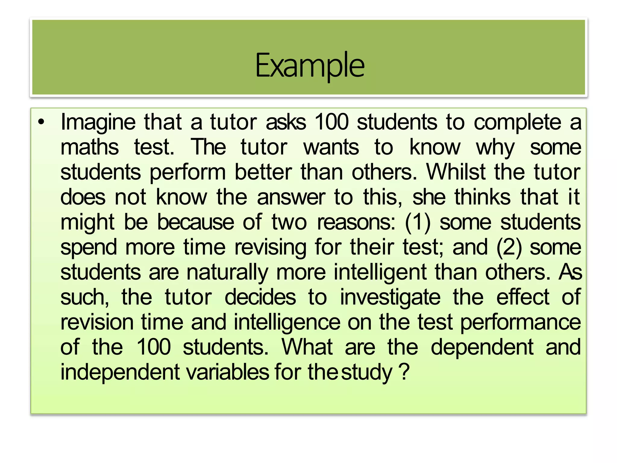Types of variables in research | PPTX | Education