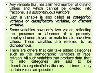Types of variables in research | PPTX