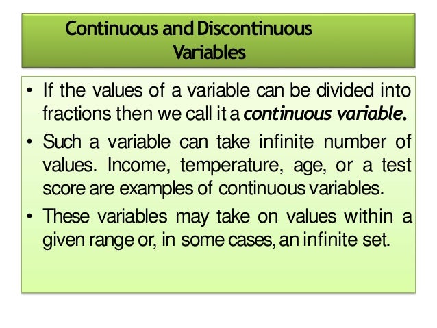 Types of variables in research