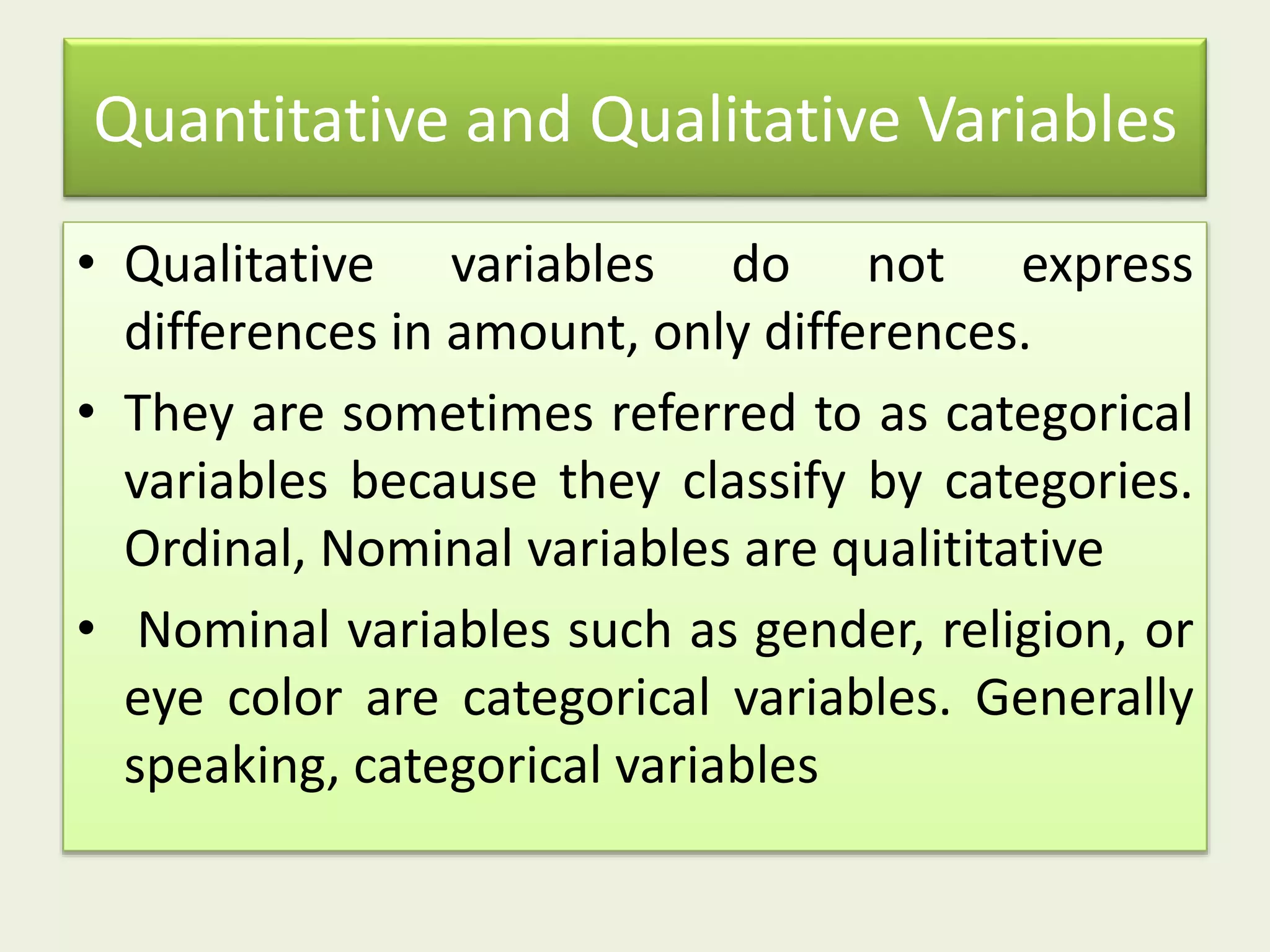 Types of variables in research | PPTX