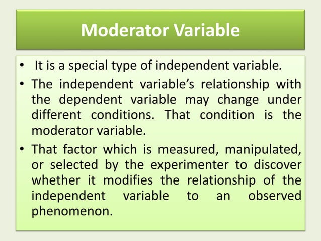 Types of variables in research | PPTX