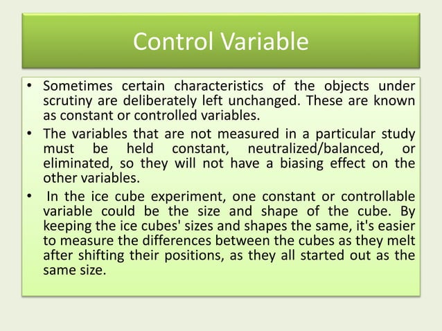 Types of variables in research | PPTX